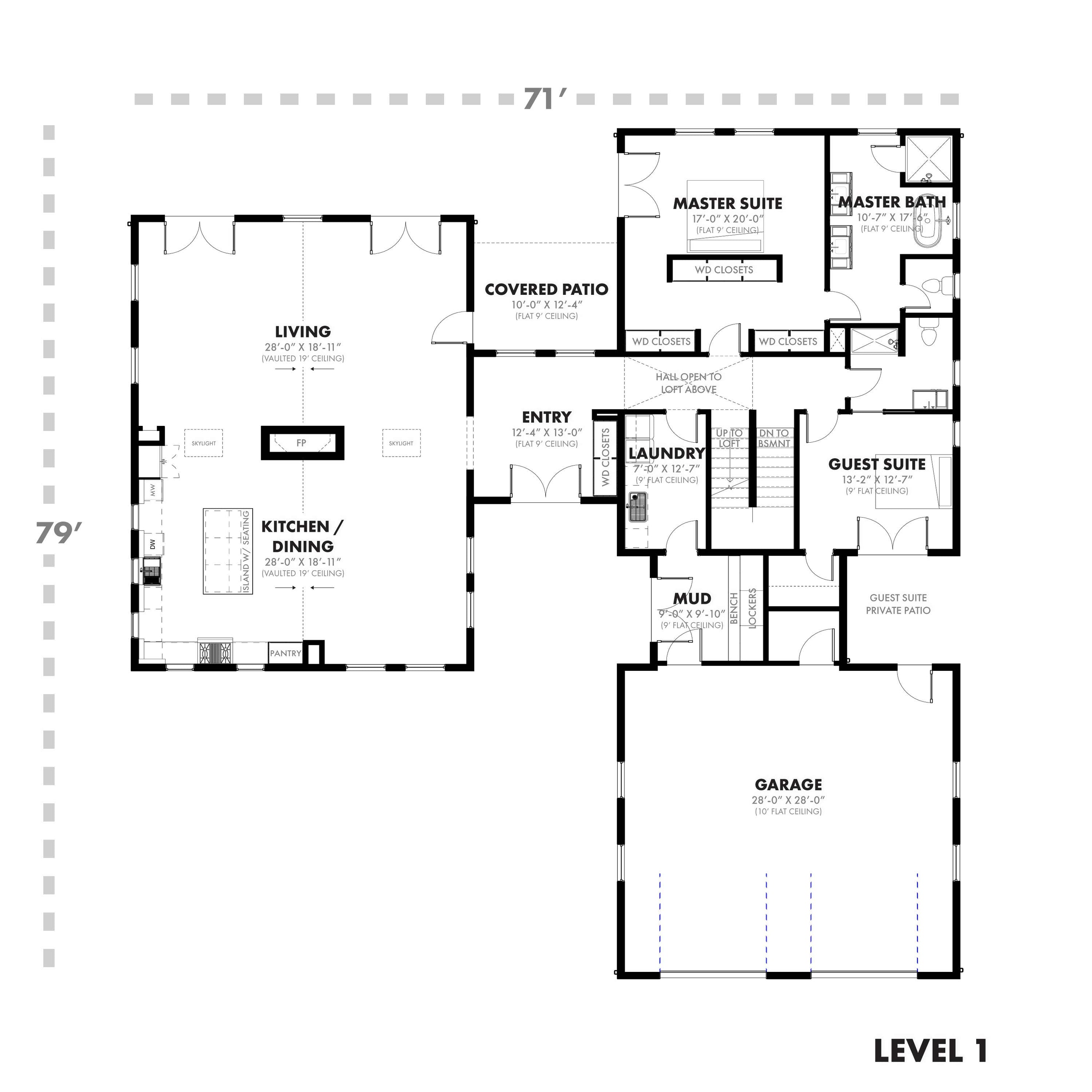 Three Gables Cottage House Plan