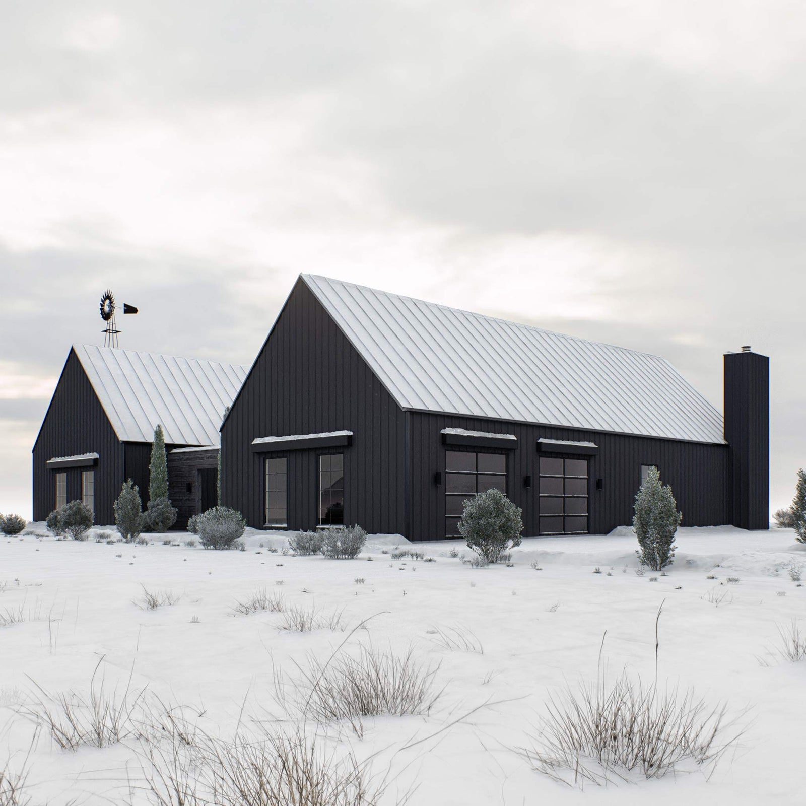 Modern Farmhouse with Loft - Farm & Country II House Plan