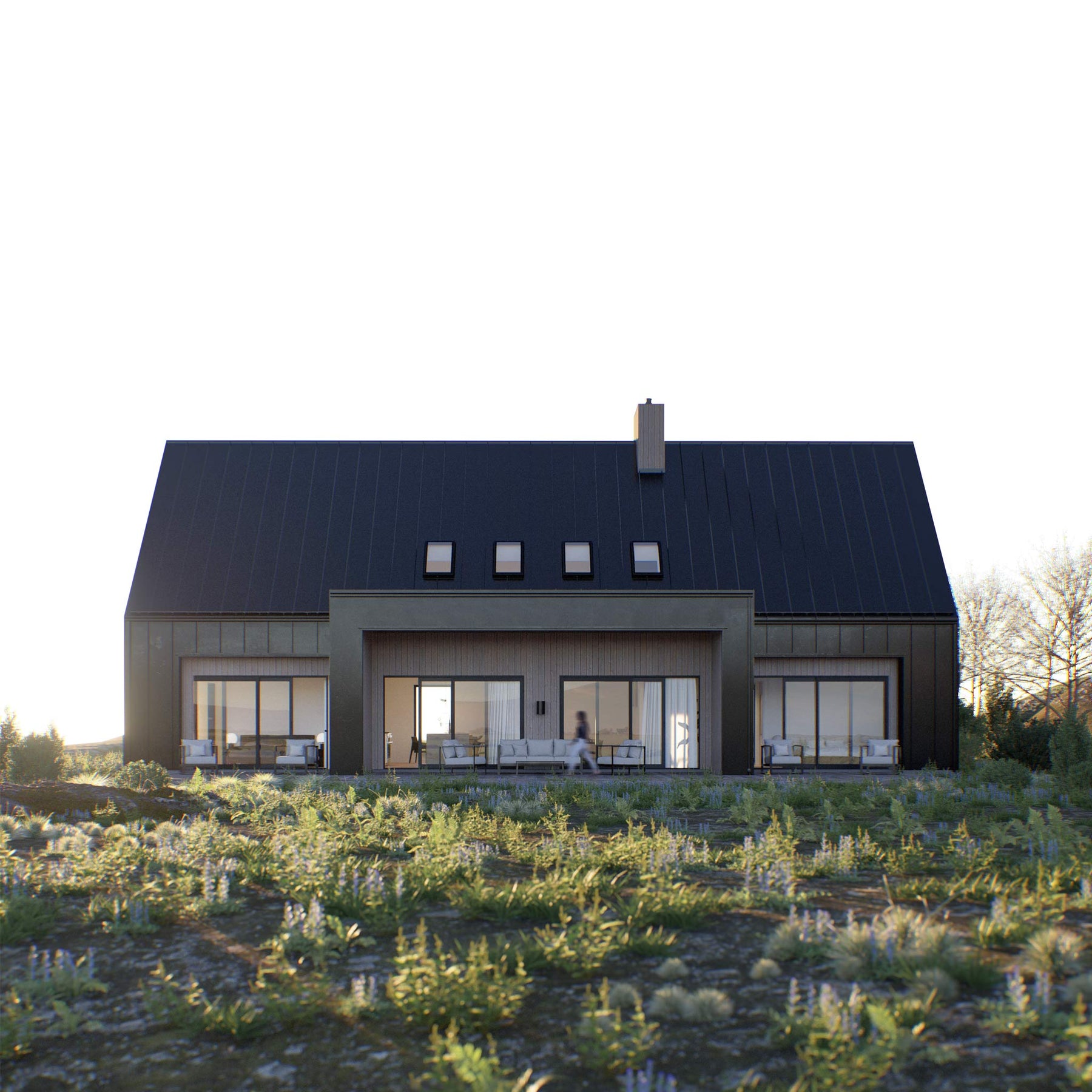 Modern Rambler House Plans | Blueprints for Small Luxury Homes