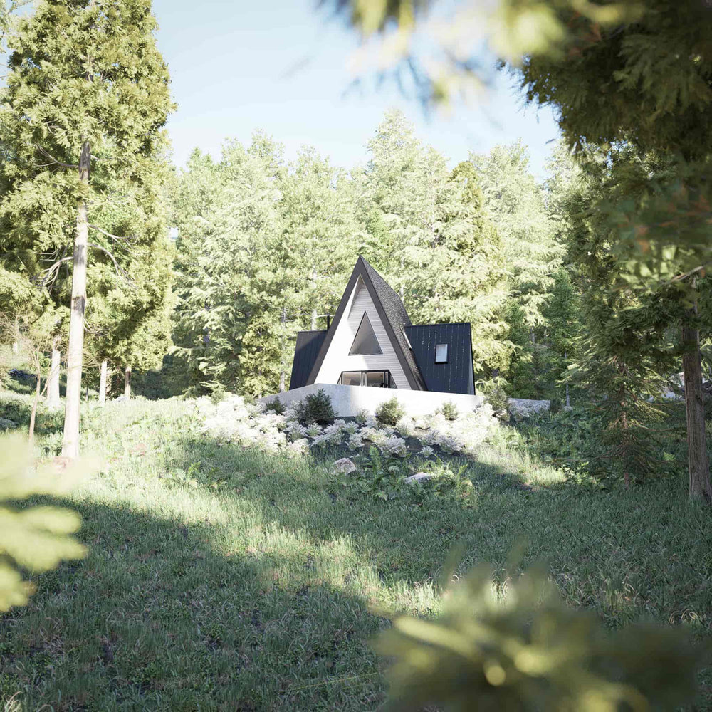 Luxury A Frame Cabin Plan